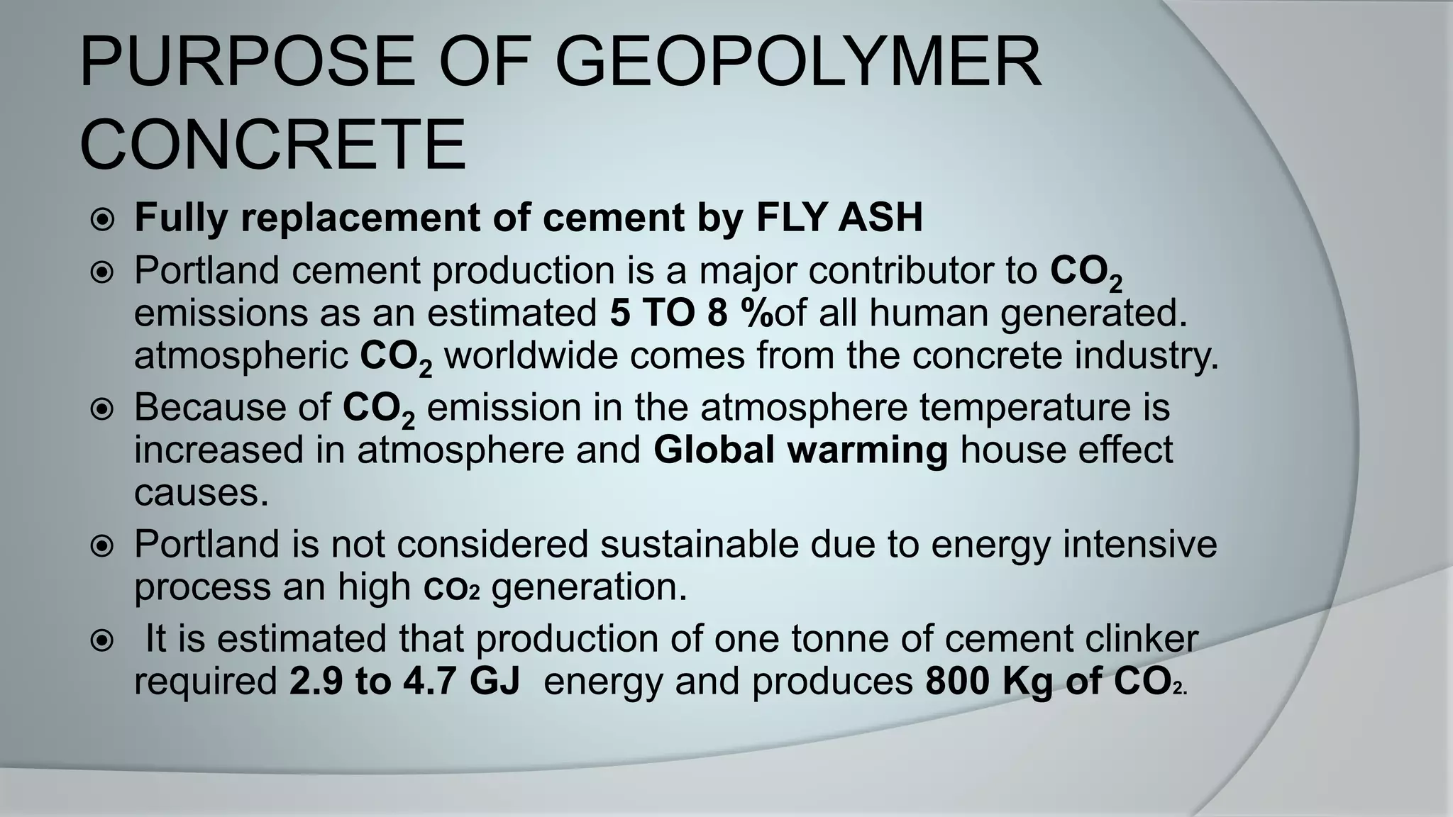 Geopolymer concrete | PPTX