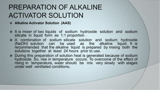 Geopolymer concrete | PPTX