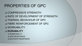 Geopolymer concrete | PPTX