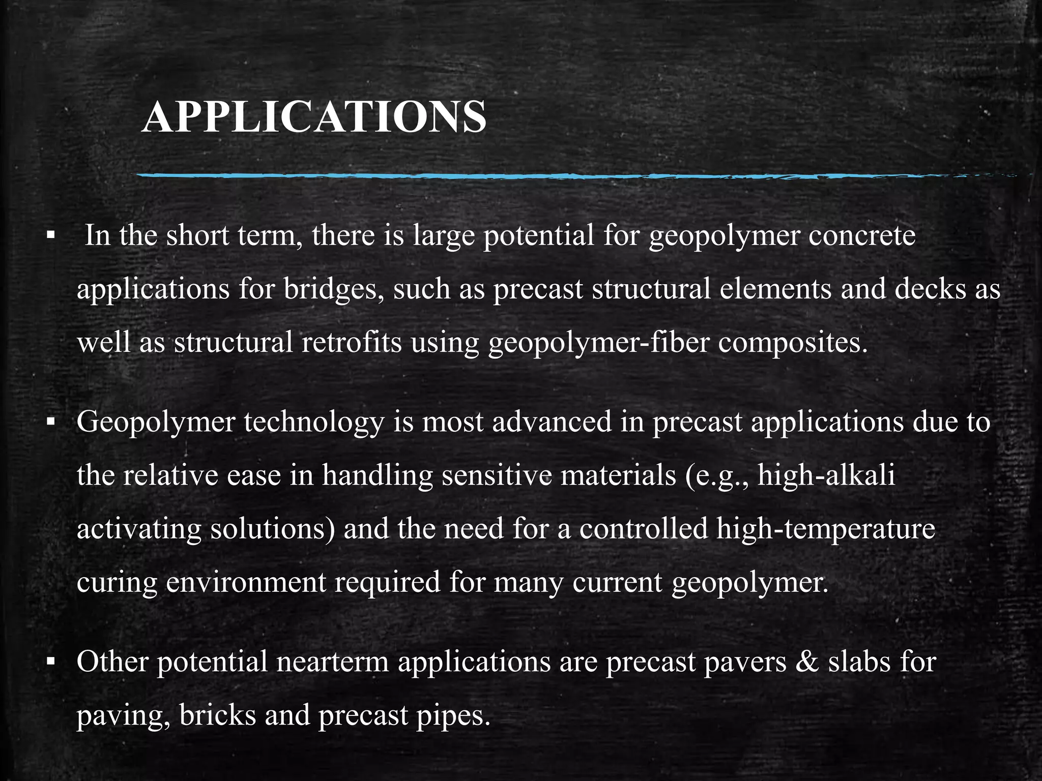 Geopolymer concrete | PPTX