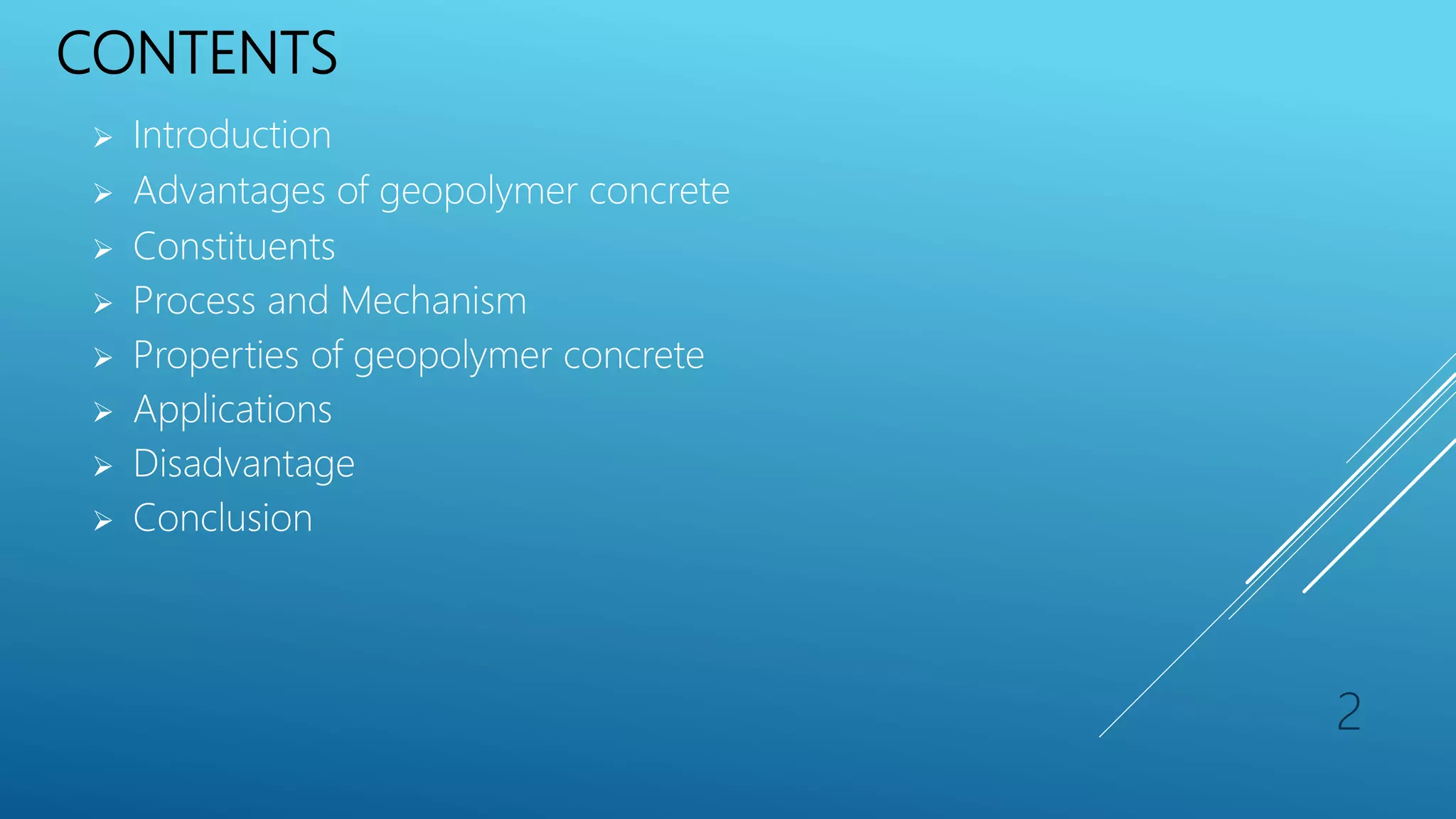 Geo Polymer Concrete | PPTX