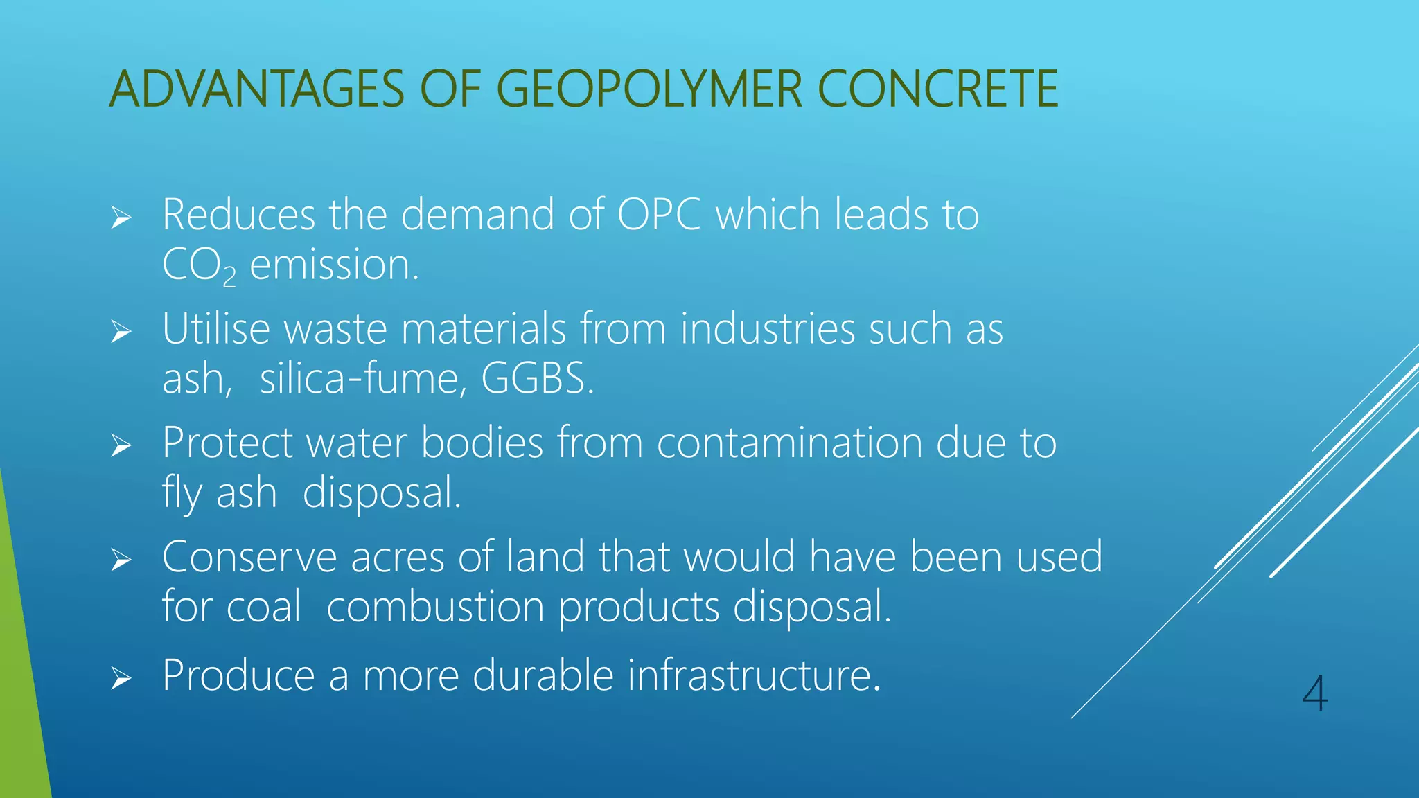 Geo Polymer Concrete | PPTX