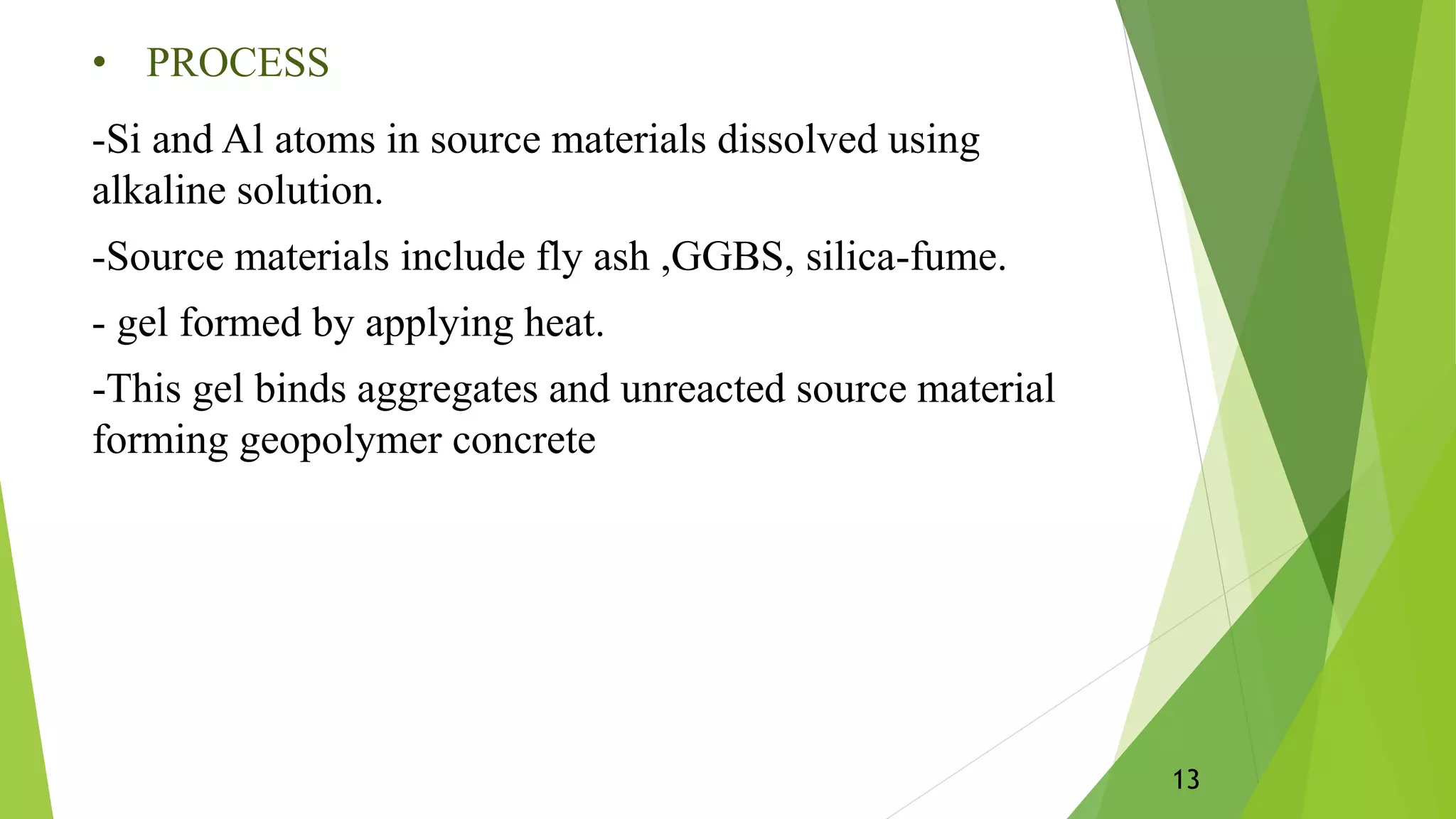 Geopolymer concrete ppt | PPTX