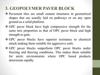 Geopolymeric Building Materials | PPTX