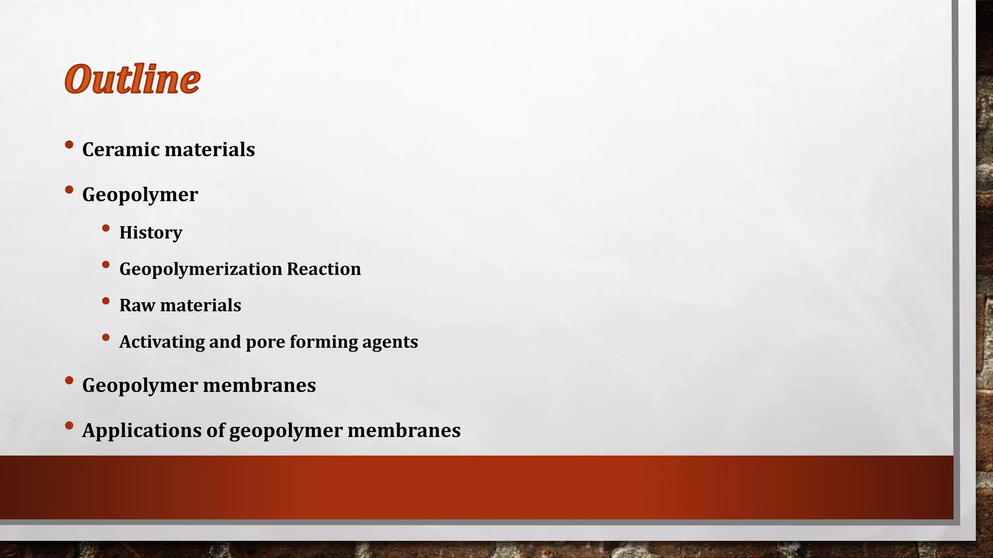 Geopolymer membrane.pptx