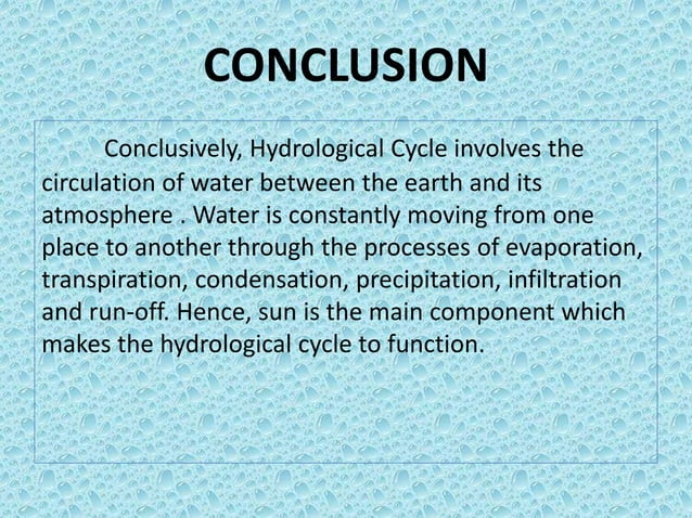 Hydrological cycle powerpoint presentation | PPTX