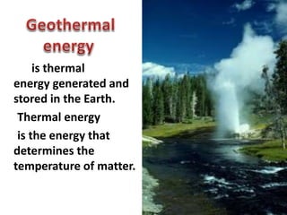 Geothermal energy | PPTX