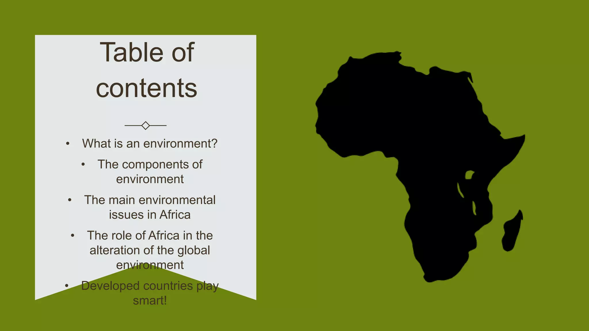Environment: Africa | PPTX