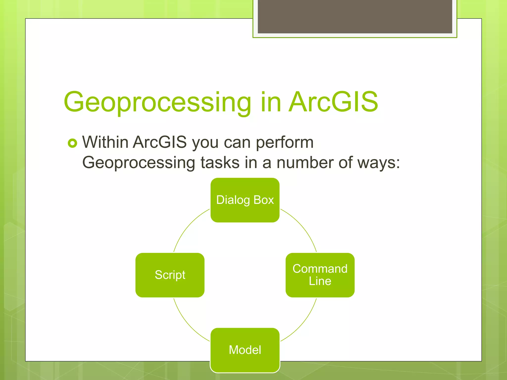 Geoprocessing | PPTX