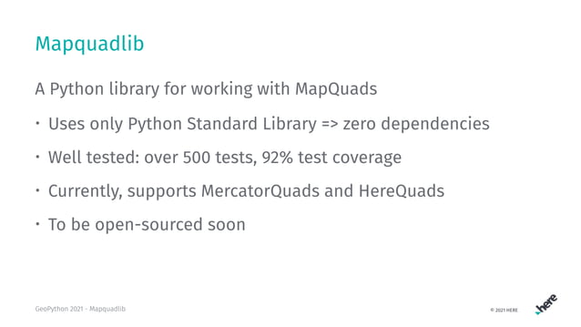 GeoPython 2021 - Mapquadlib | PDF | Web Development | Internet