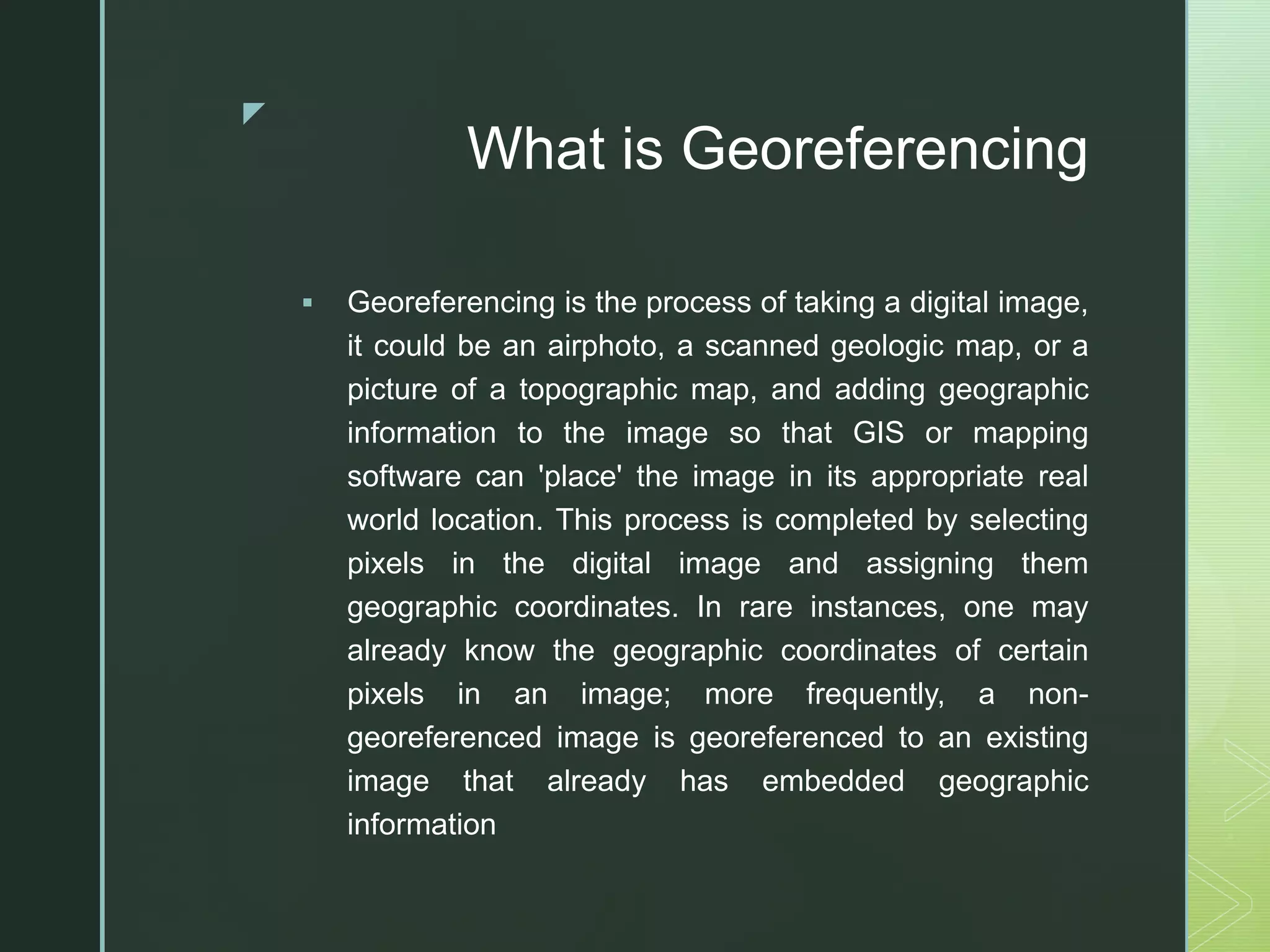 Georeferencing Image | PPTX