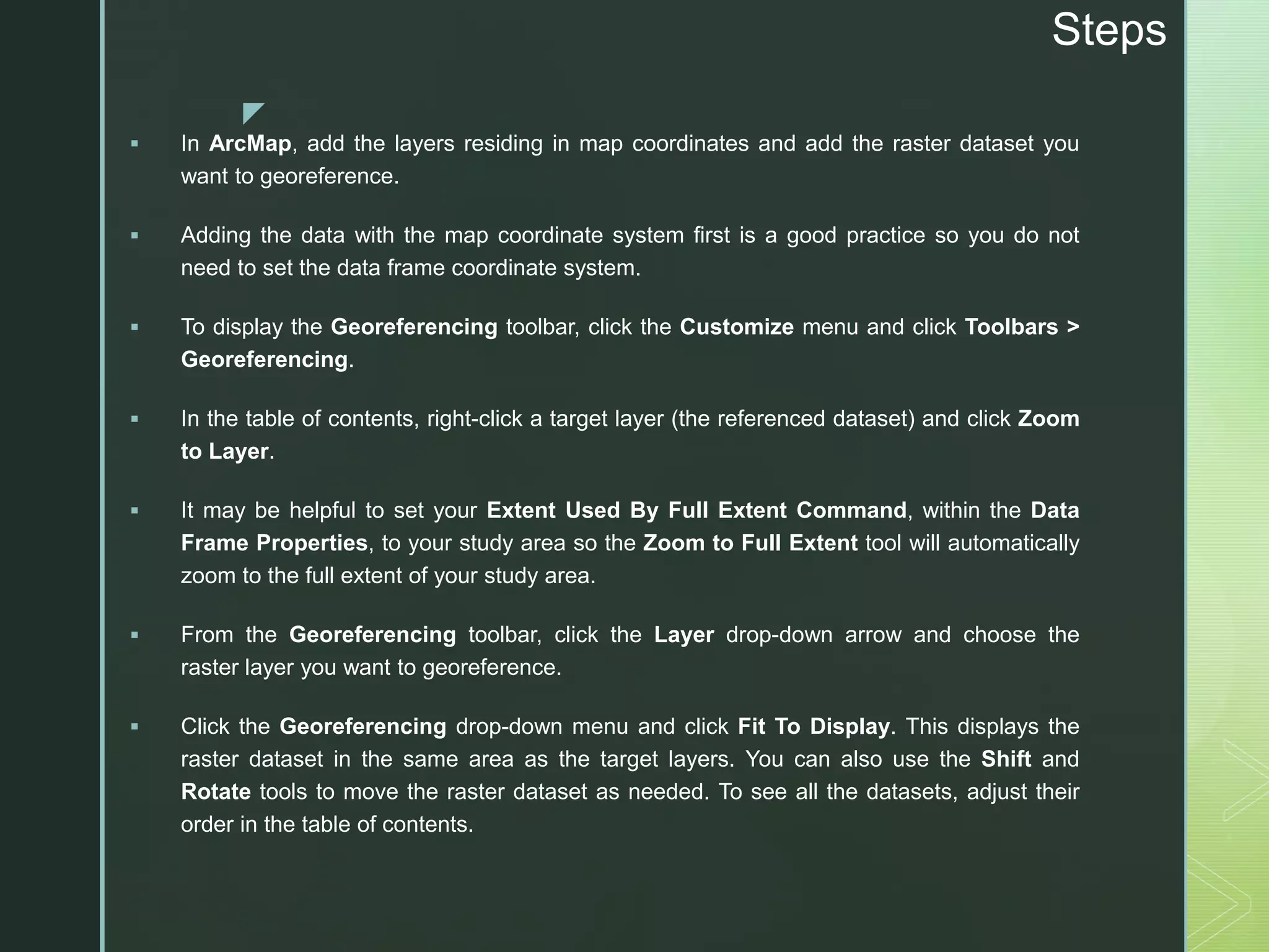 Georeferencing Image | PPTX