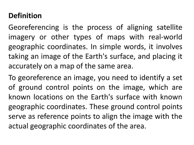 Geo . Referencing | PPT