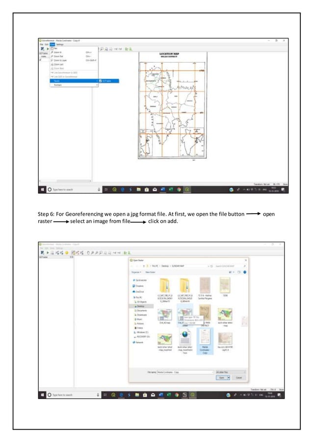 PROCESS OF GEOREFERENCING IN QGIS | DOCX | Technology & Computing