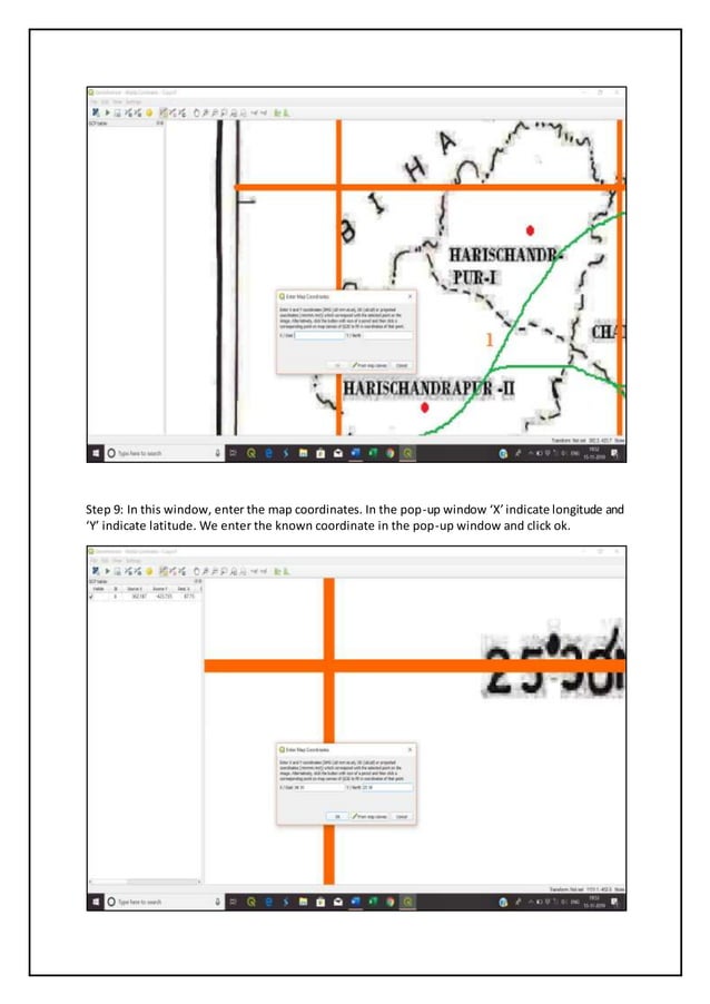 PROCESS OF GEOREFERENCING IN QGIS | DOCX | Technology & Computing