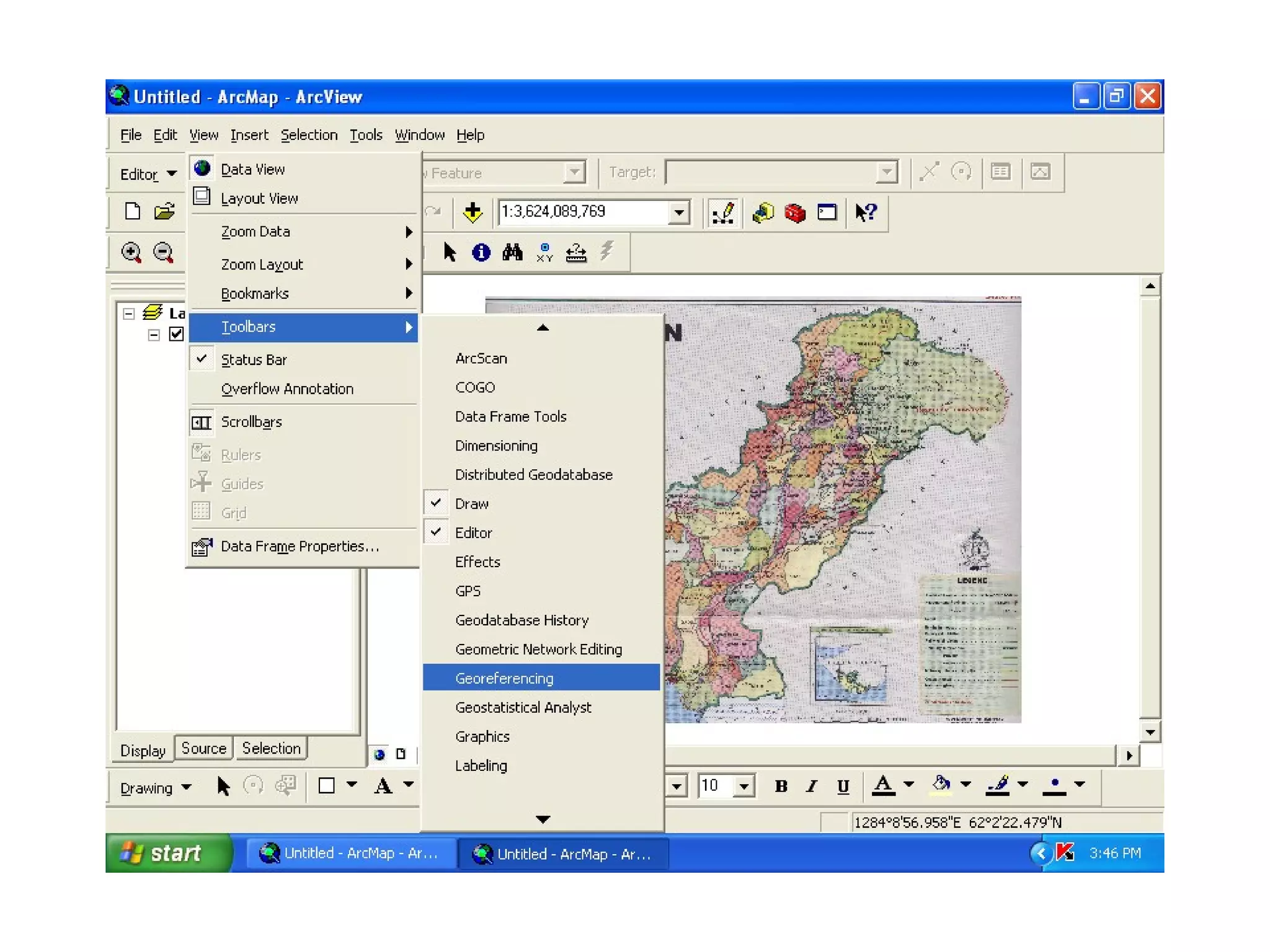 Georefrencing in Arcgis 9.2 | PPT