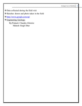 Engineering Geology I Report-MALEKHU | DOCX