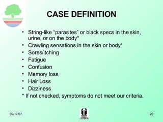 Georga Public health Morgellons powerpoint presentation | PPT