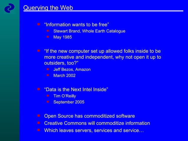George James :: Querying The Web | PPT