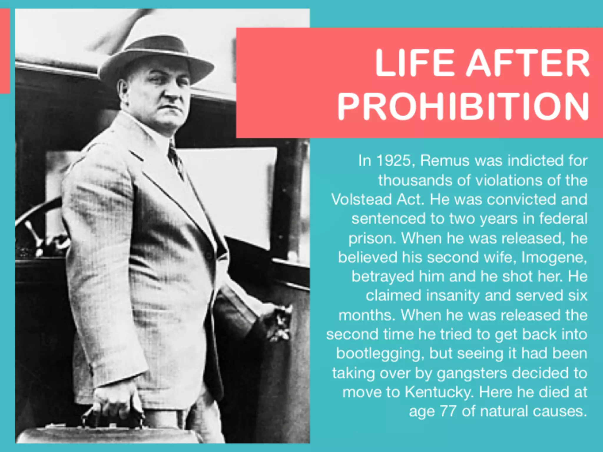 George Remus - 3rd period U.S history | PDF