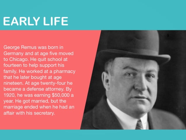 George Remus - 3rd period U.S history | PPT