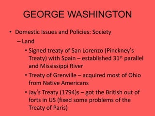 How did George Washington’s Presidency shape the American government ...