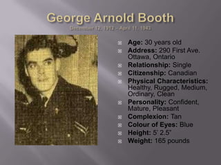 George Arnold Booth | PPTX
