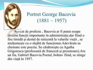George bacovia proiect | PPTX