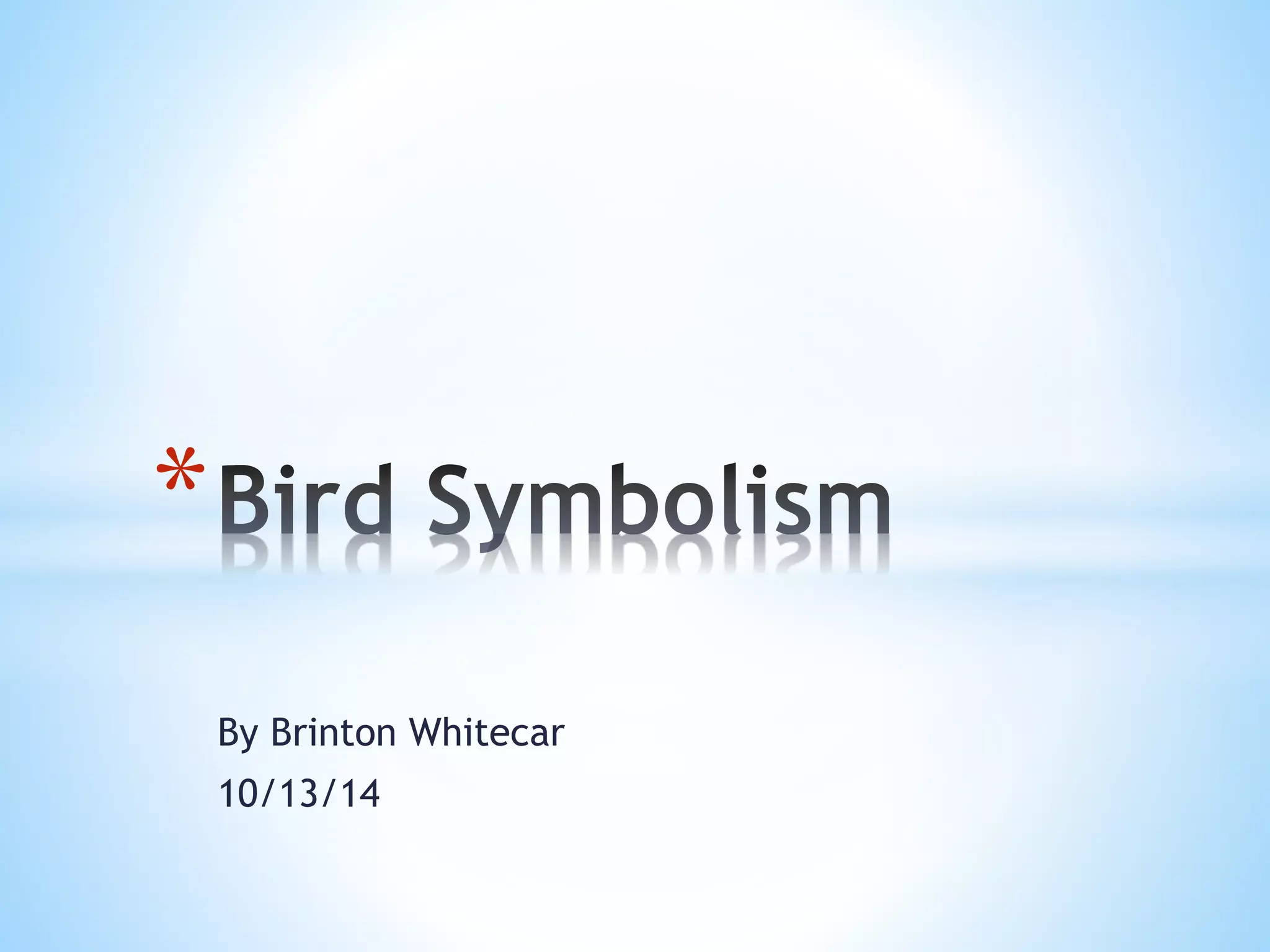 George bird symbolism | PPTX