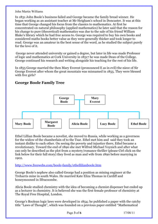 George Boole and Truth | DOC | Physics | Science