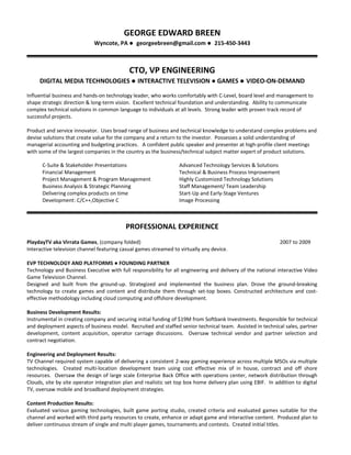George Breen Resume | DOC