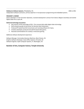 George Breen Resume | DOC