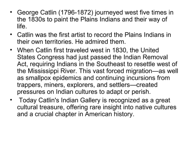 George caitlin | PPT