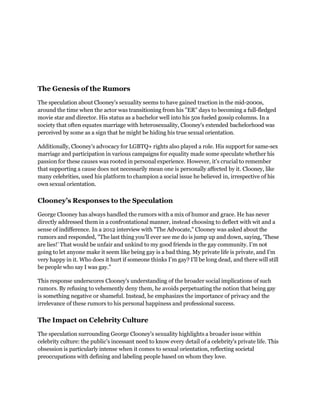 George Clooney_ Unraveling the ‘Is He Gay.pptx