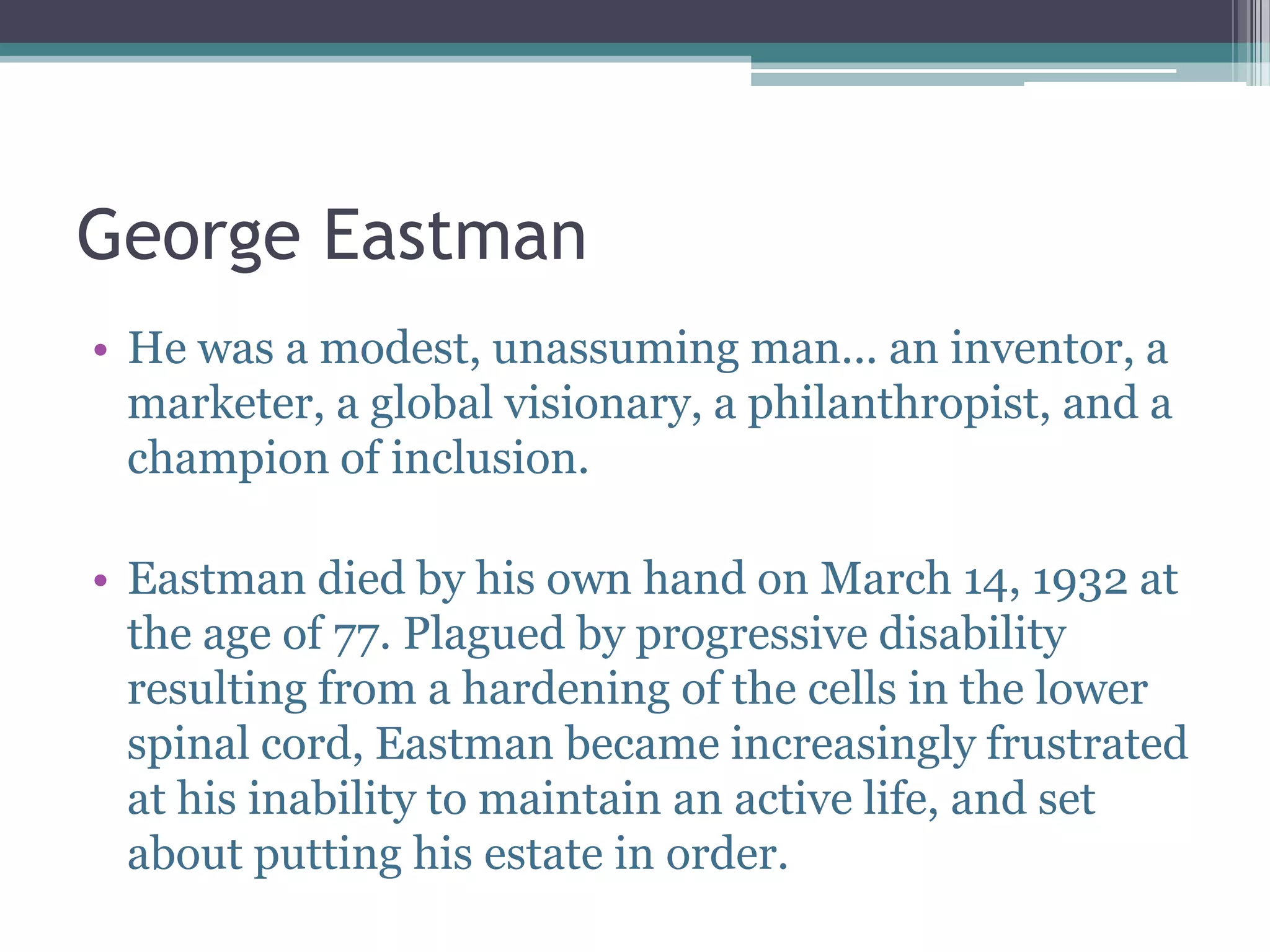 George Eastman | PPTX