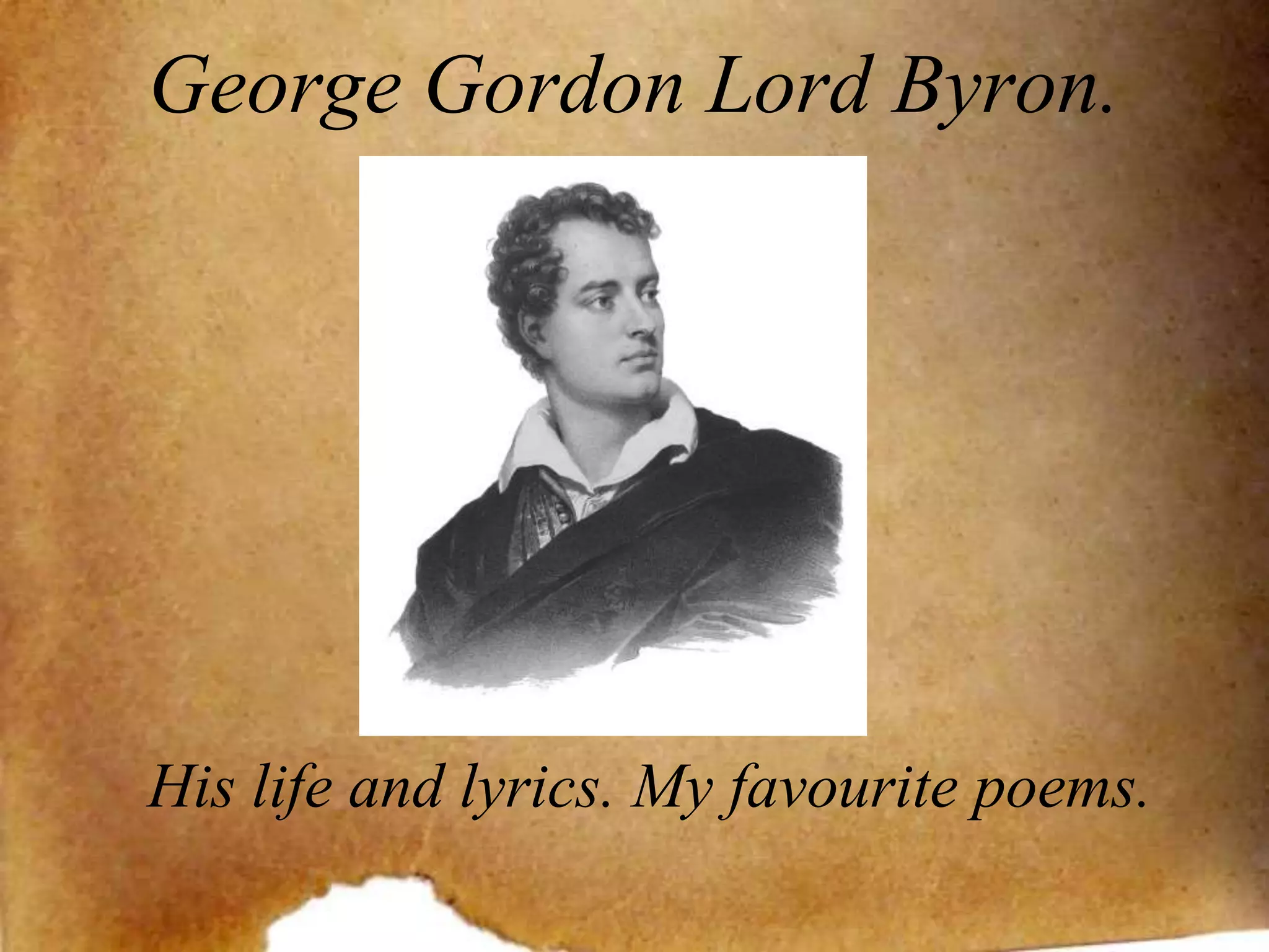 George gordon lord byron | PPT
