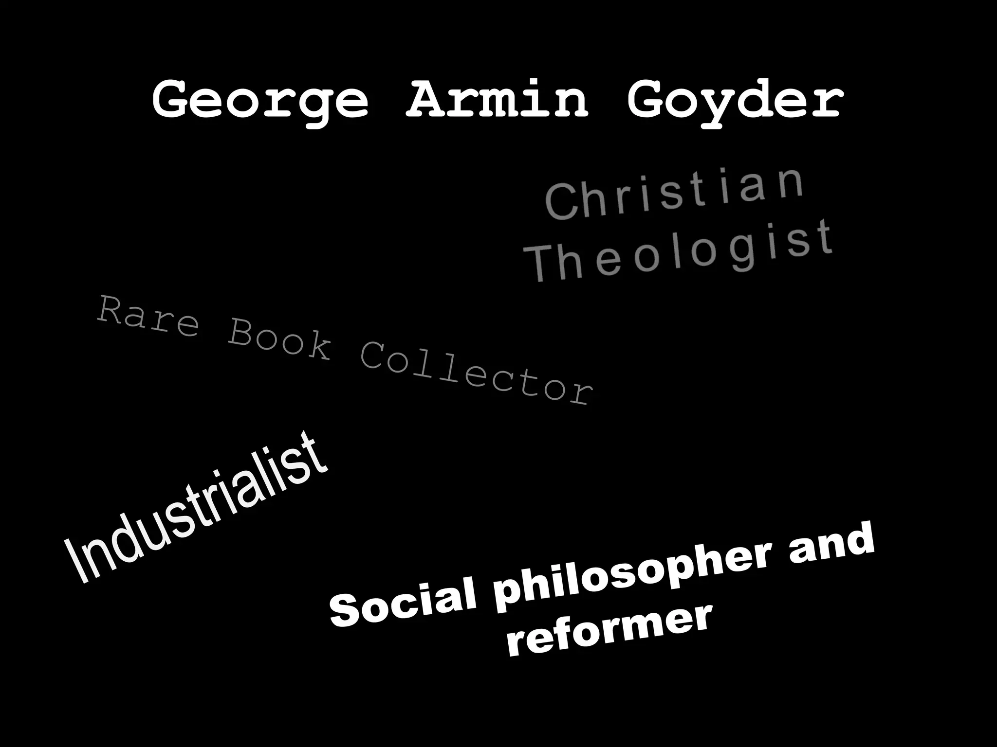 George goyder | PPT
