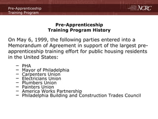 George Johnson - PHA pre app program | PPT