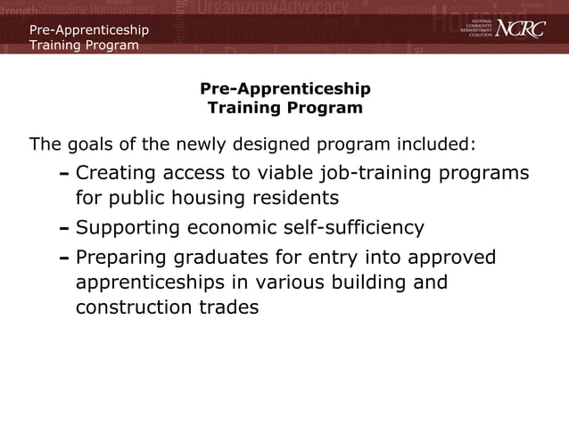 George Johnson - PHA pre app program | PPT