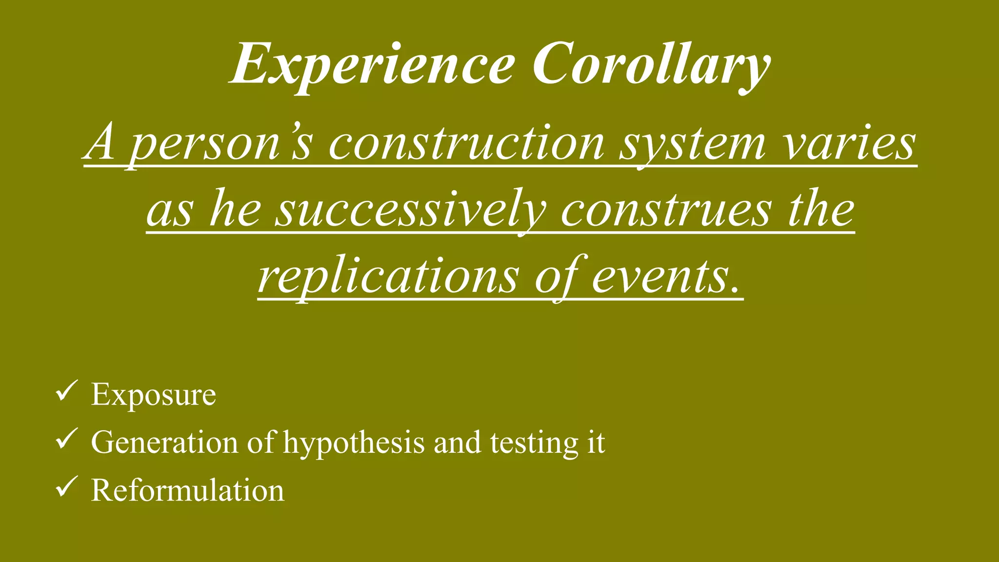 George Kelly - Personal Construct Theory- Princy Hannah | PPTX