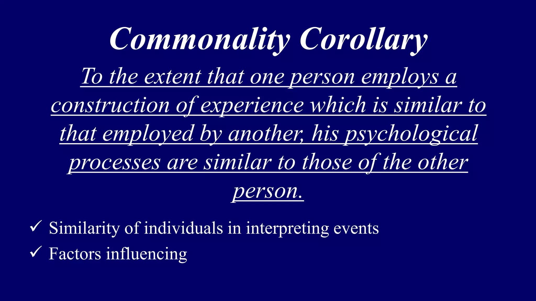 George Kelly - Personal Construct Theory- Princy Hannah | PPTX