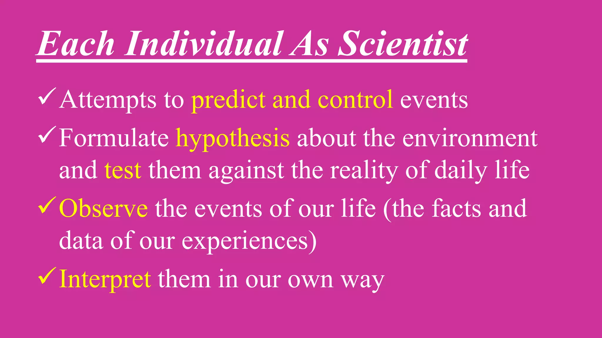 George Kelly - Personal Construct Theory- Princy Hannah | PPTX