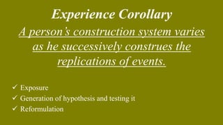 George Kelly - Personal Construct Theory- Princy Hannah | PPTX