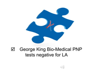 George King BioMedical Lupus Anticoagulant Solutions | PPSX