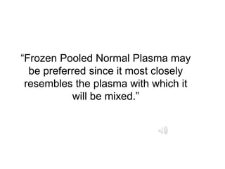 George King BioMedical Lupus Anticoagulant Solutions | PPSX