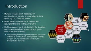 Evaluation of Mixed Valvular Heart Disease on Echo | PPTX