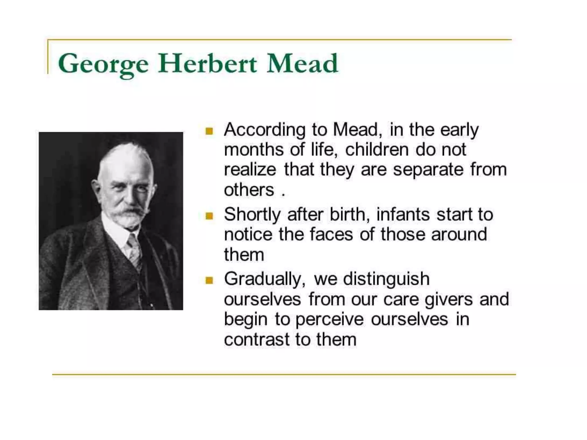 George Mead: Social Self | PPTX