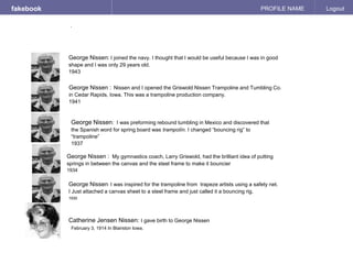 George Nissen | PPTX | Celebrity Families | Pop Culture