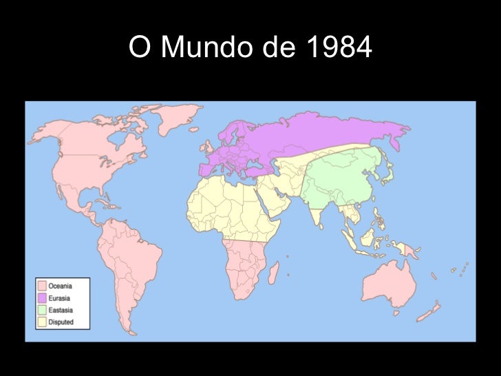 1984 World Map George Orwell - Map