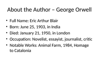 George_Orwell_1984_Presentation.pptx.... | PPTX